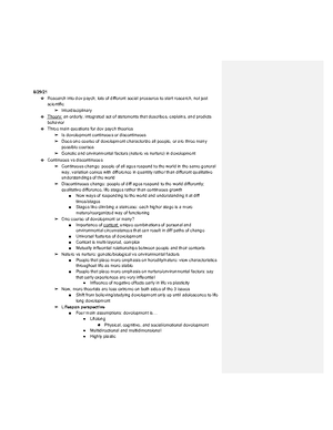 Psych test 2 study notes: Erikson's stages and cognitive development ...