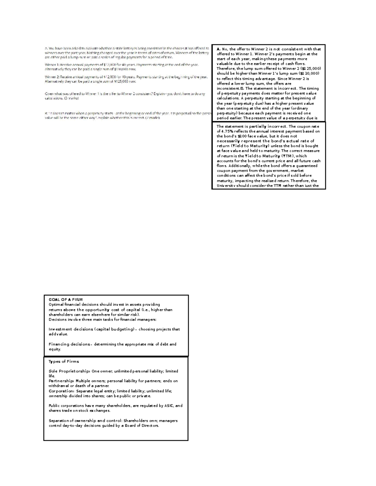 FINA1221 Mid Semester Financial Concepts and Analysis Notes - Studocu