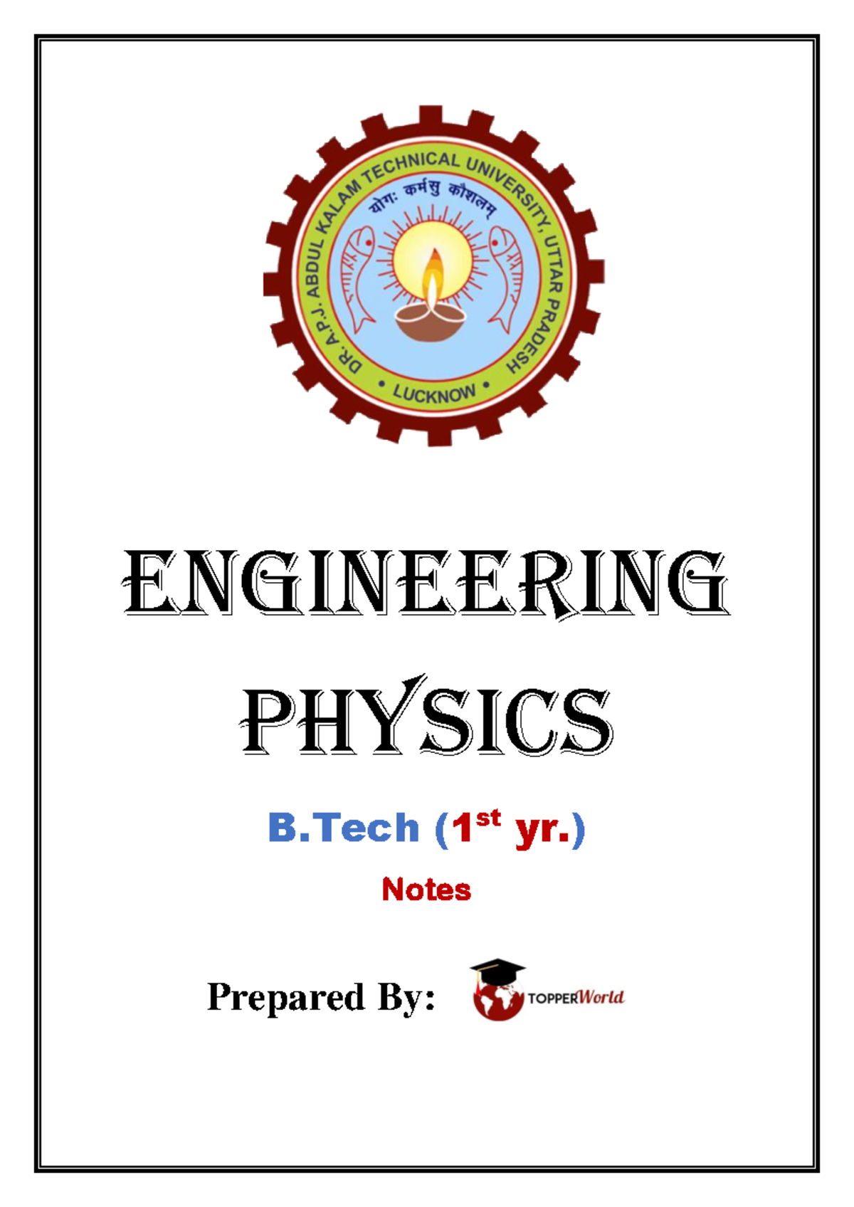 AKTU-Engineering Physics (KAS-101T/201T) Notes for B.Tech 1st Year ...