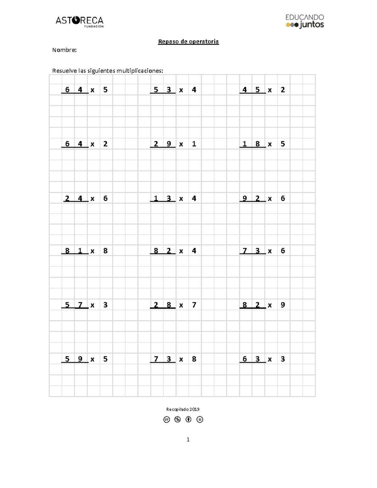 Guía de Multiplicación 2: Problemas y Operaciones Matemáticas - Studocu