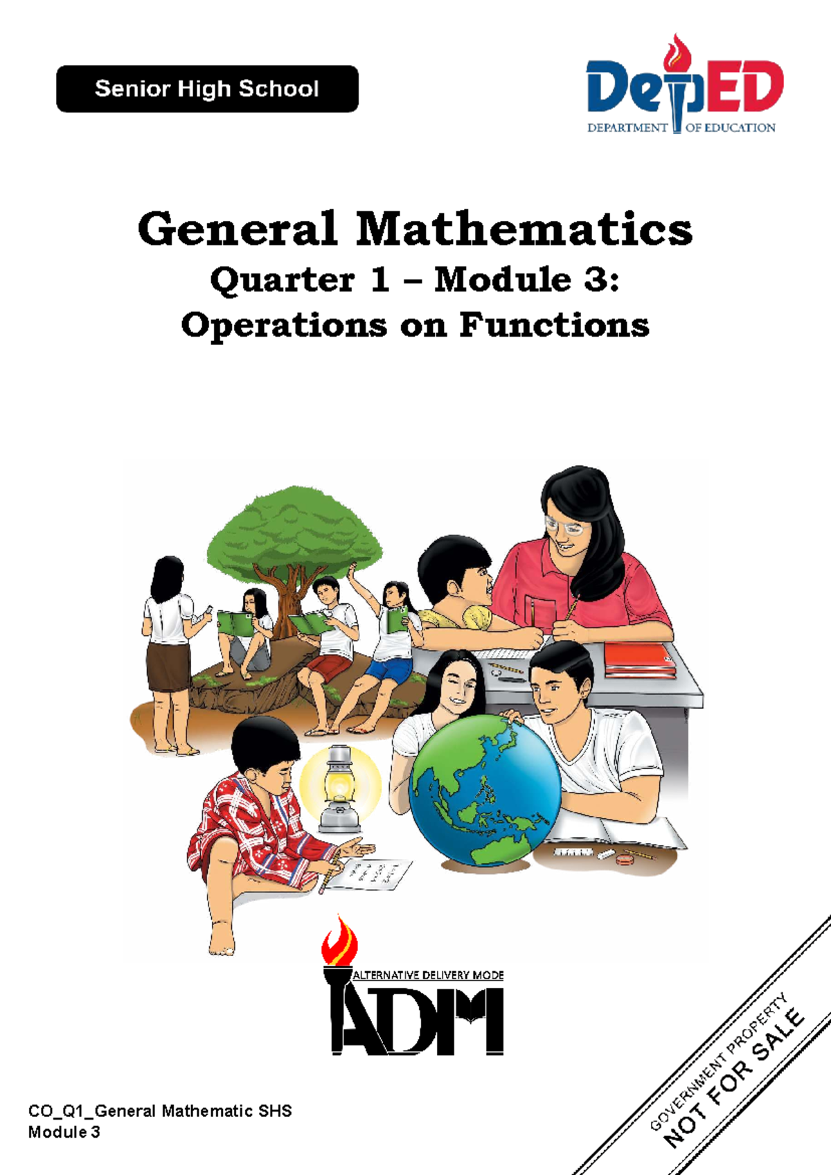 CO_Q1_General Mathematics SHS Module 3: Operations on Functions - Studocu