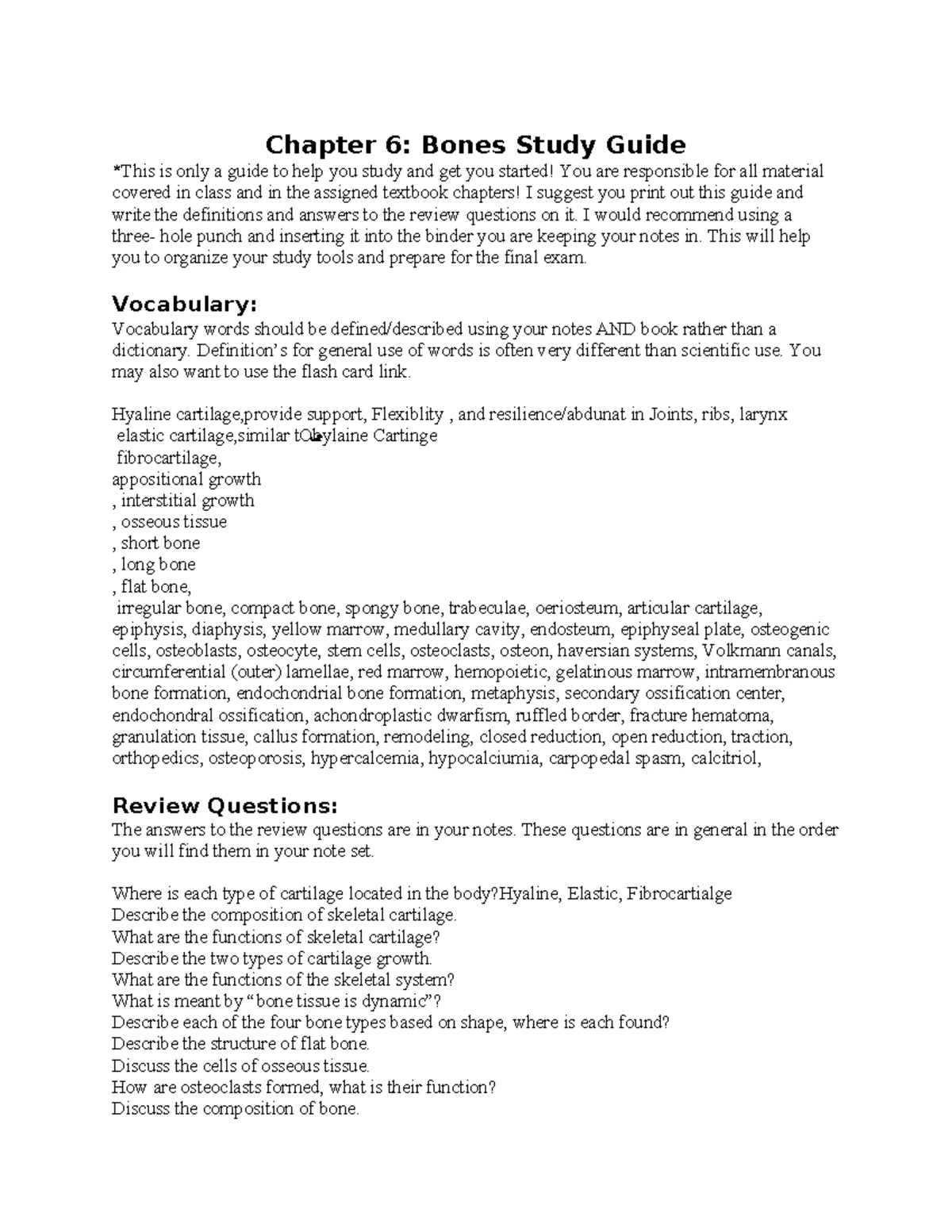 Chapter 9 Study Guide: Muscles and Muscle Tissue (Final Exam Prep ...