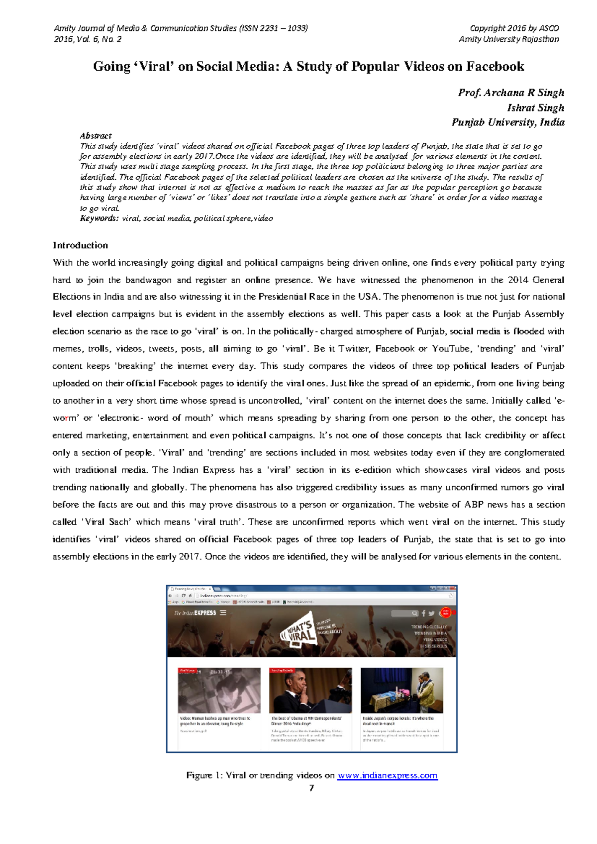 Going ‘Viral’ on Social Media A Study of Popular Videos on Facebook ...