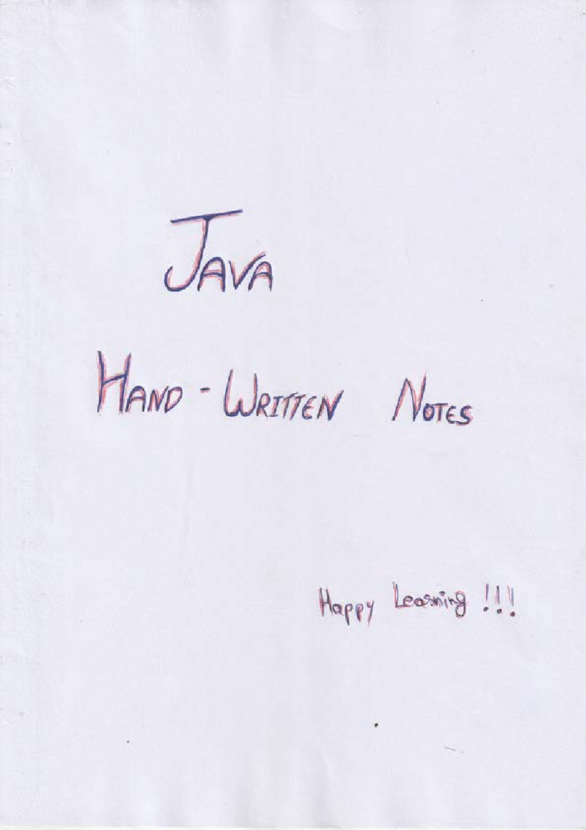 Java Programming Course Notes: Comprehensive Study Guide - Studocu