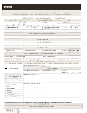 AFIL-02 - formato de Afil-02 para llenar - Instituto Mexicano del Seguro Social Aviso de ...