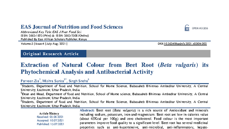 Easjnfs 34 80-85 m ACetuk - EAS Journal of Nutrition and Food Sciences ...