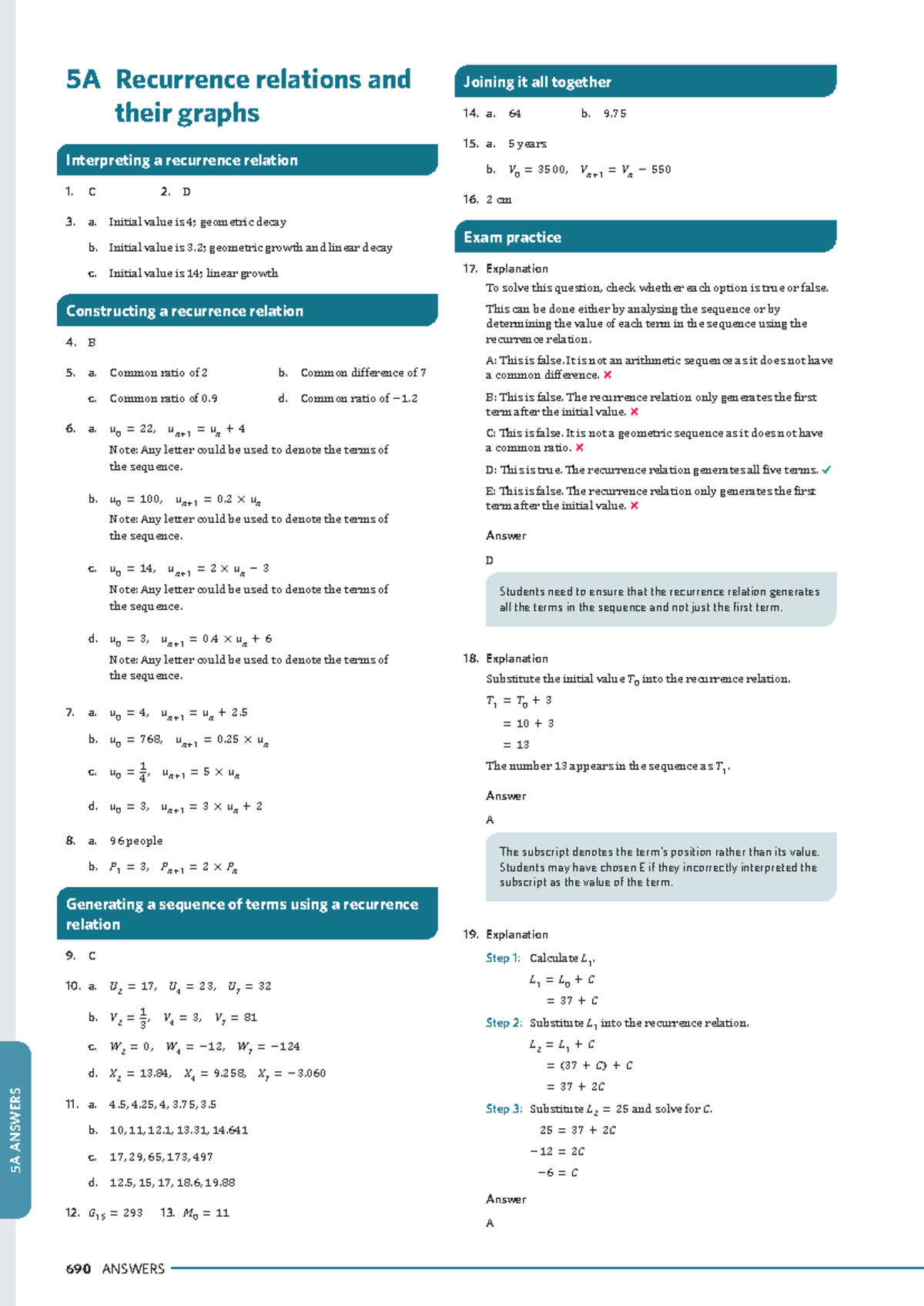 Edrolo VCE General Mathematics Units 34 - Chapter 5 Recurrence ...
