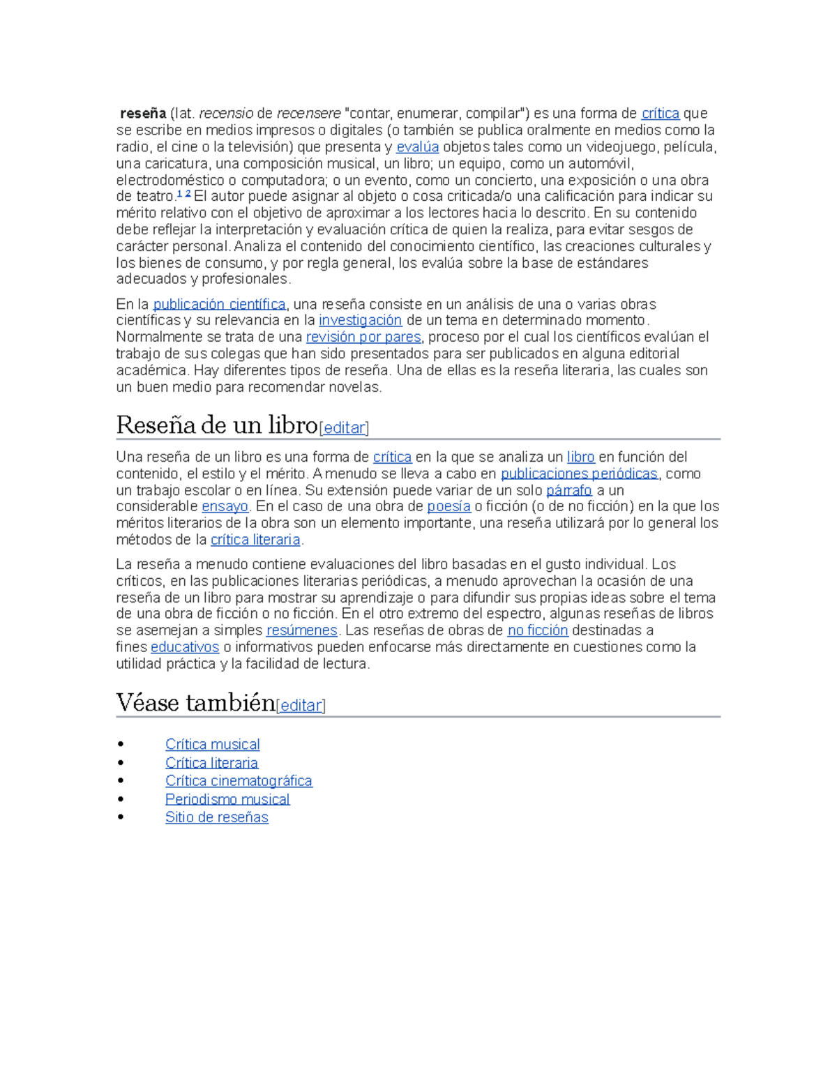 Significado de reseña - probabilidad - reseña (lat. recensio de ...