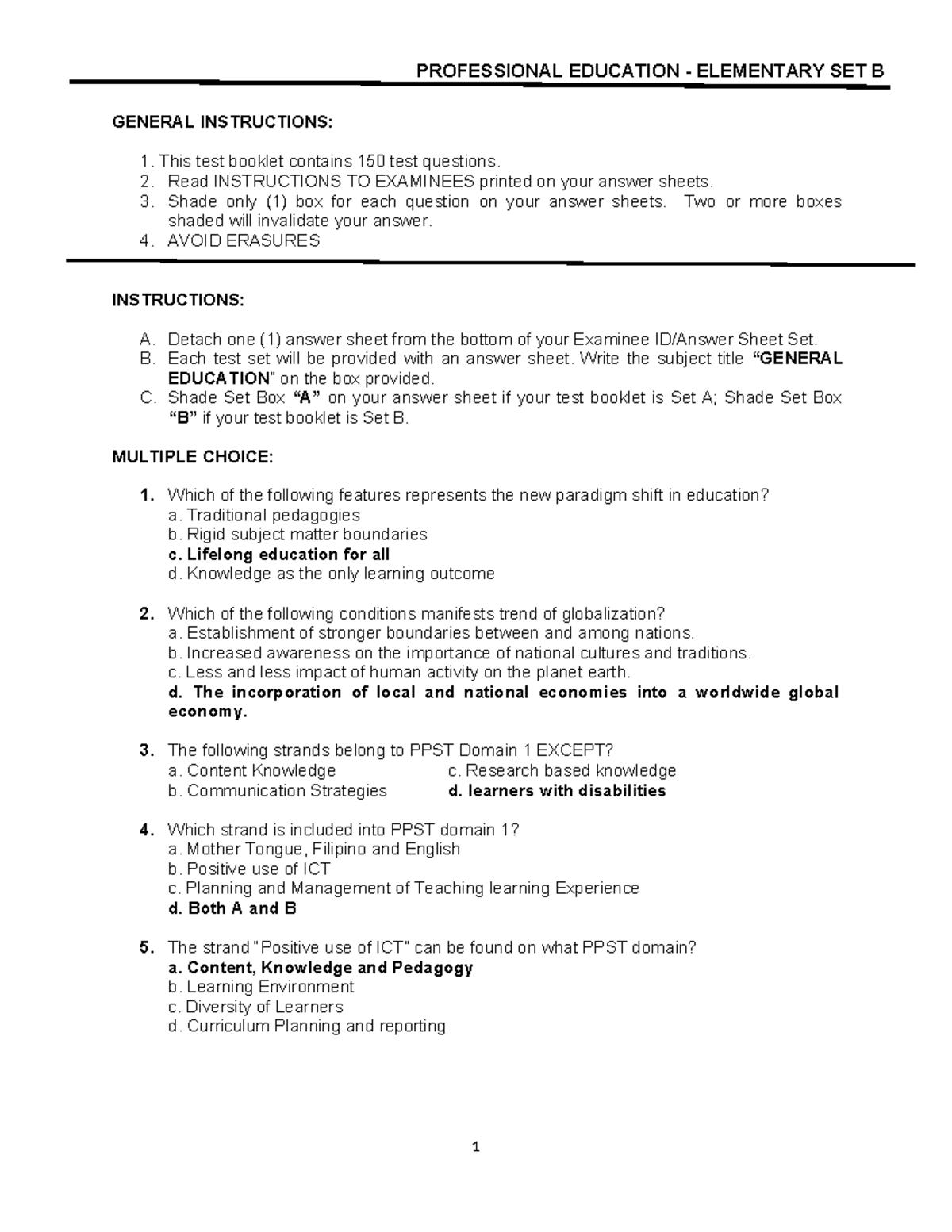 Profed LET 2021 SET B - God bless LPTs !!!!! You can do it. Mag to top ...