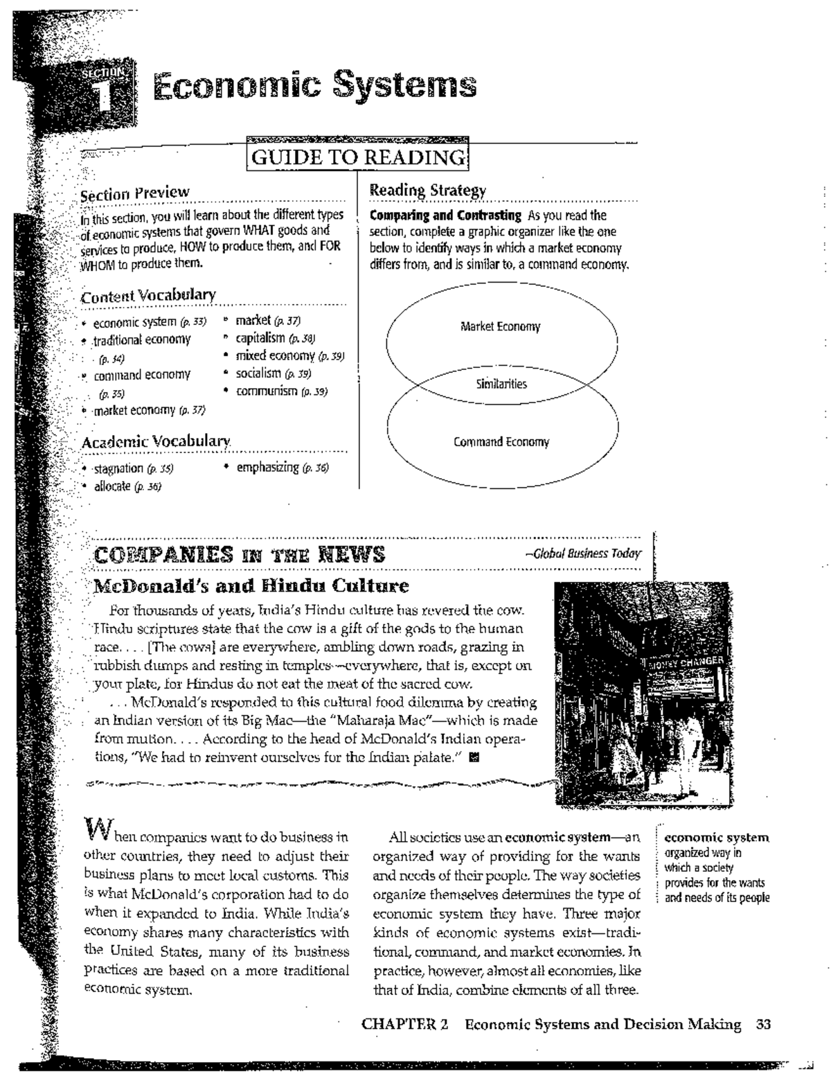 U1 L2 Economic Systems: Understanding Market, Command, and Traditional ...