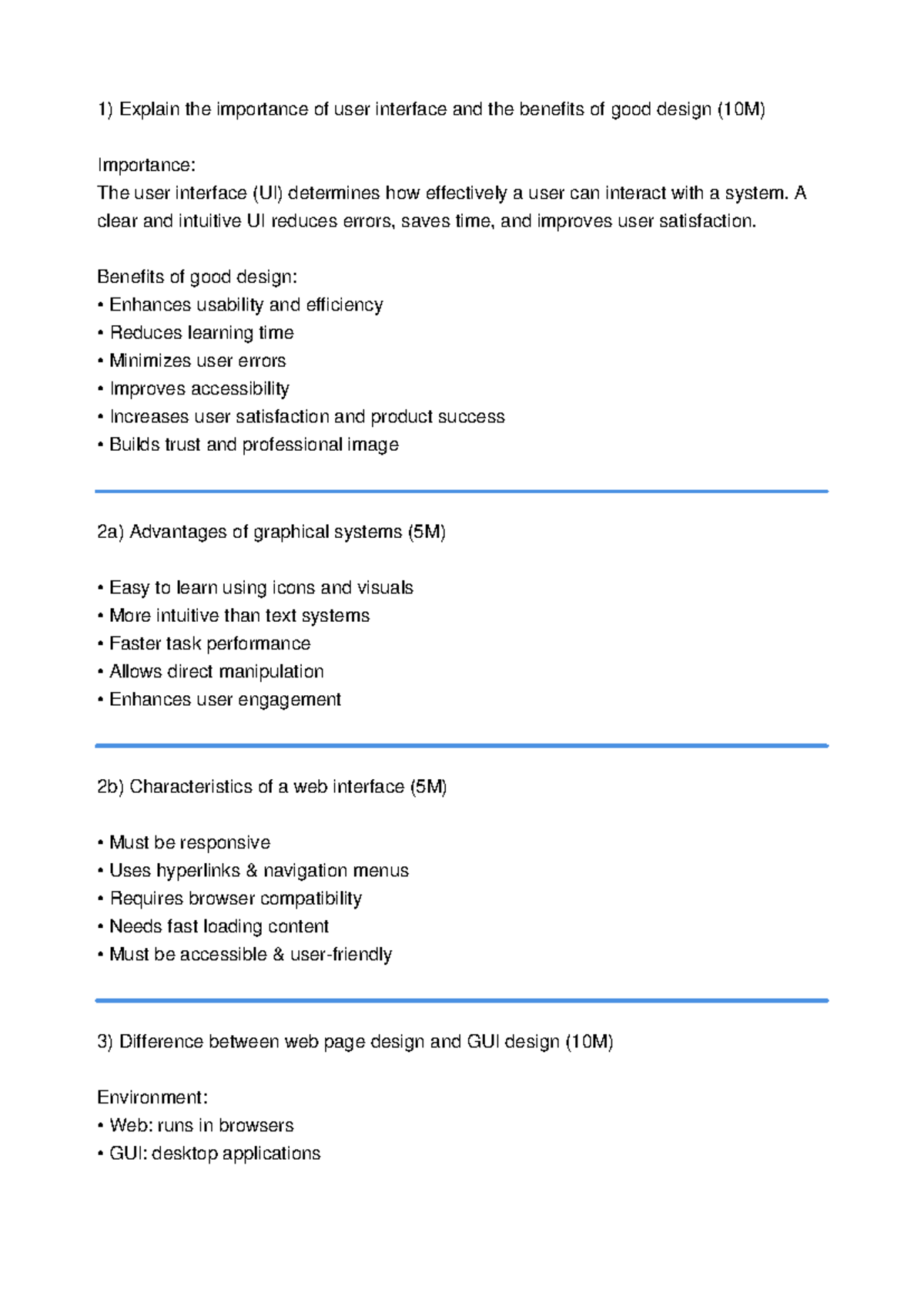 UI Design Importance and Benefits (Course Code: 1) - Studocu