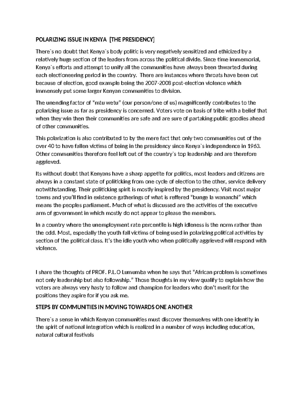 Characteristics of rural communities - Here are some common ...