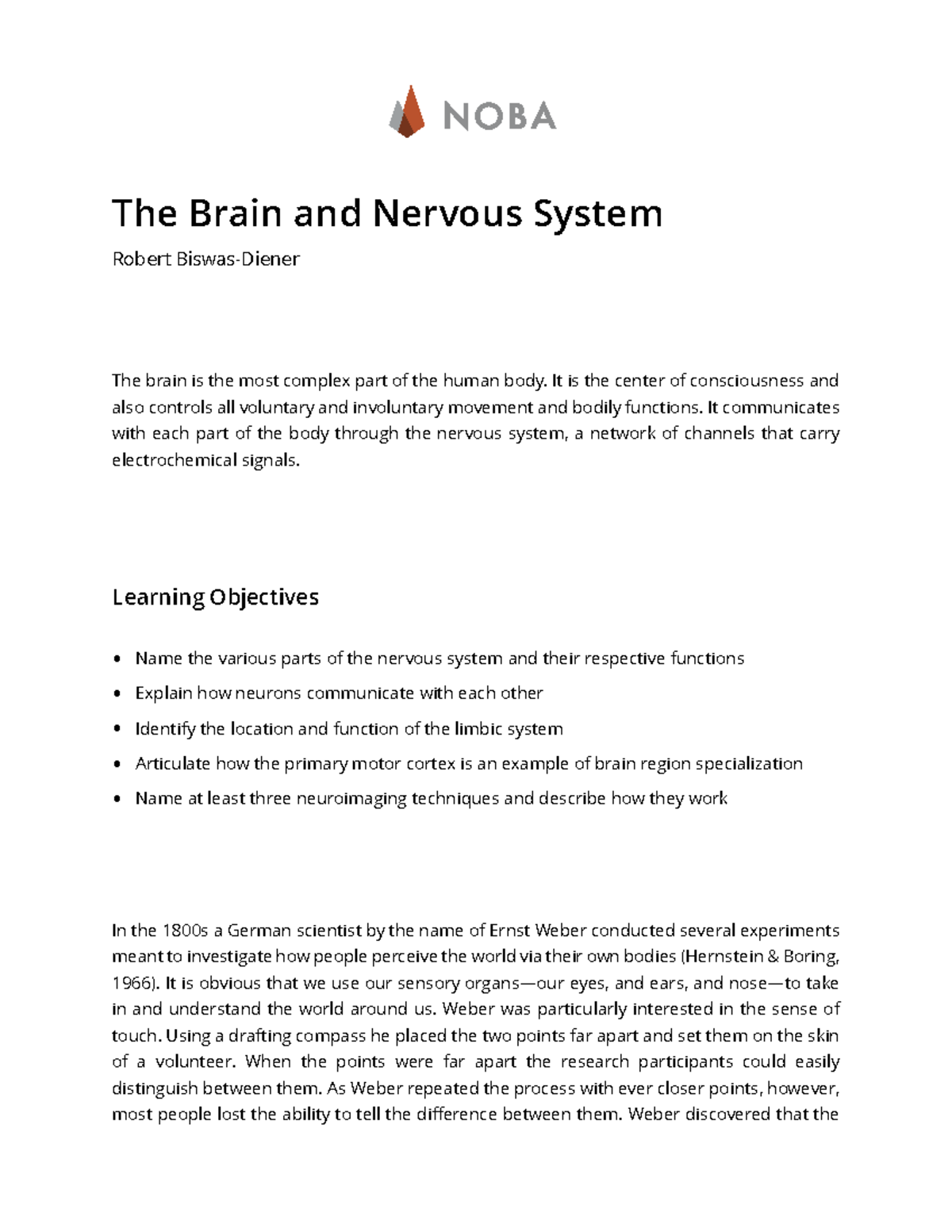 The Brain and Nervous System: Overview of CNS & PNS Functions - Studocu