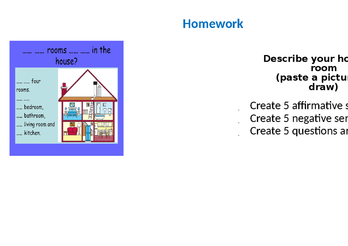 ESL 101 Homework: Describing My House and Tegucigalpa - Studocu
