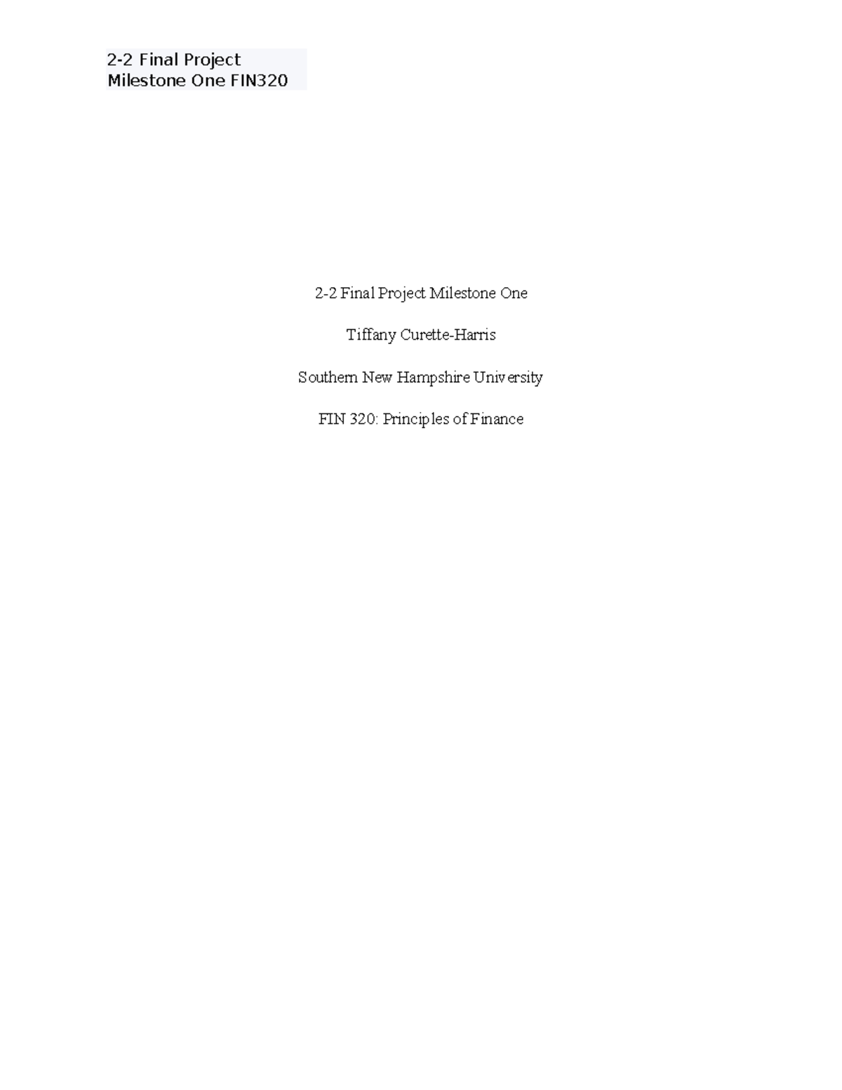 FIN 320: 2-2 Final Project Milestone One - Johnson & Johnson Analysis ...