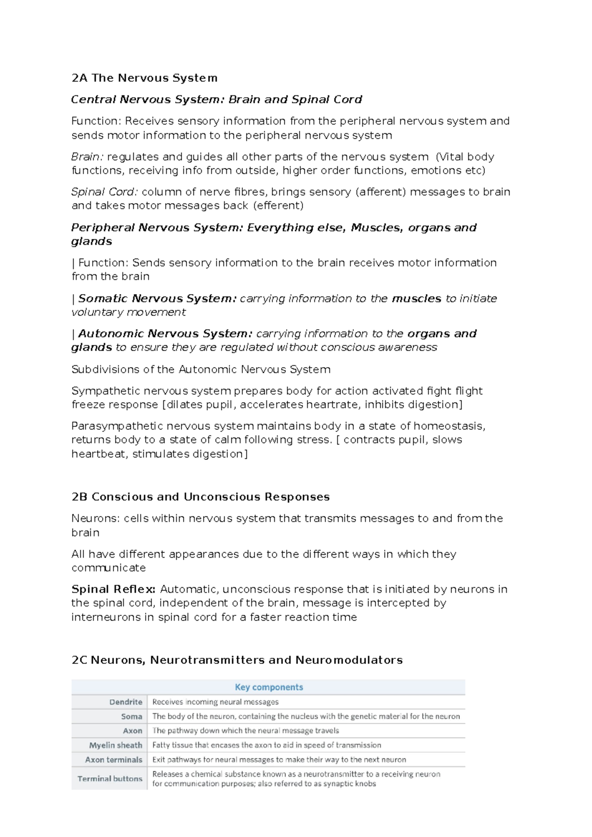 Psychology Year 12 - Short Summary Notes covering all of units 3 and 4 ...