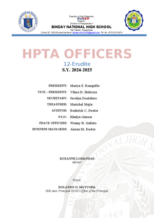 Template-Classroom-Officers - Republic of the Philippines Department of ...