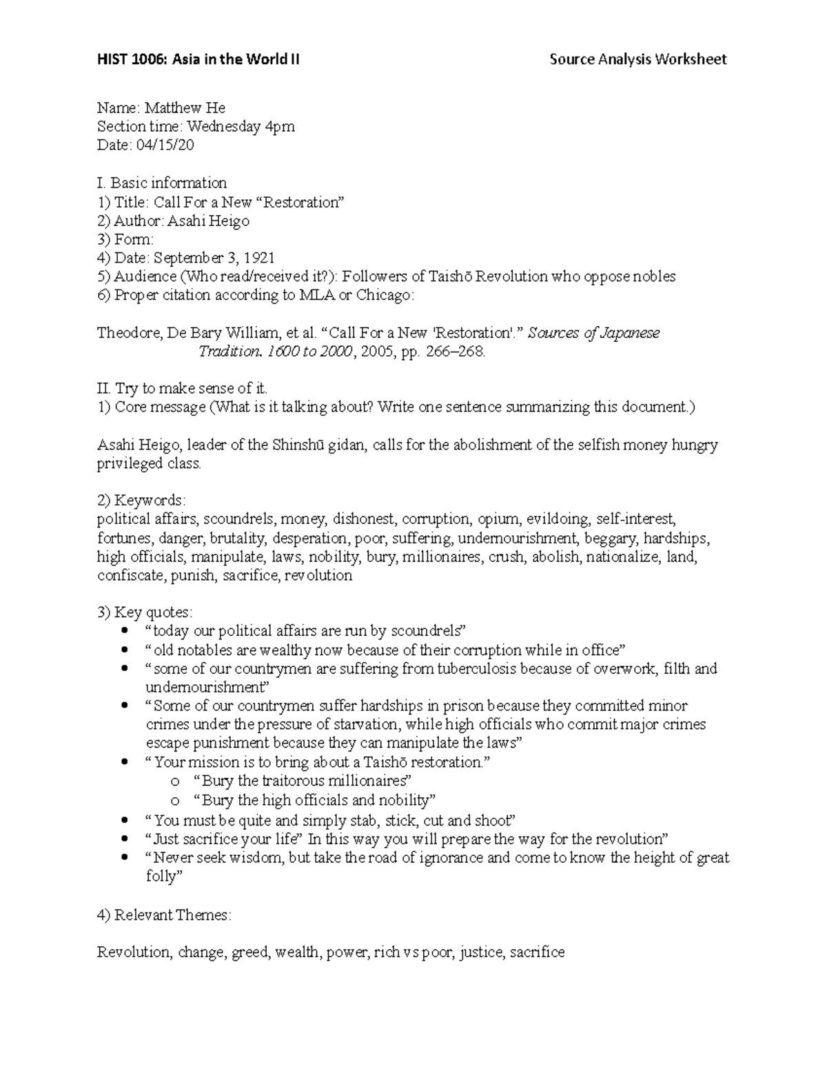 Asia in the World Source Analysis 10 - HIST 1006: Asia in the World II ...