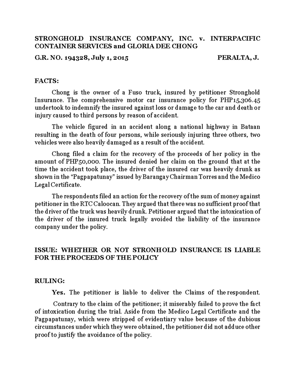 Stronghold-insurance-company-inc-v-interpacific-container-services-and ...