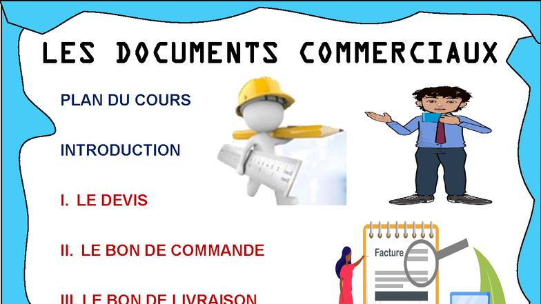 Documents Commerciaux : Devis, Bon de Commande, Livraison & Facture ...