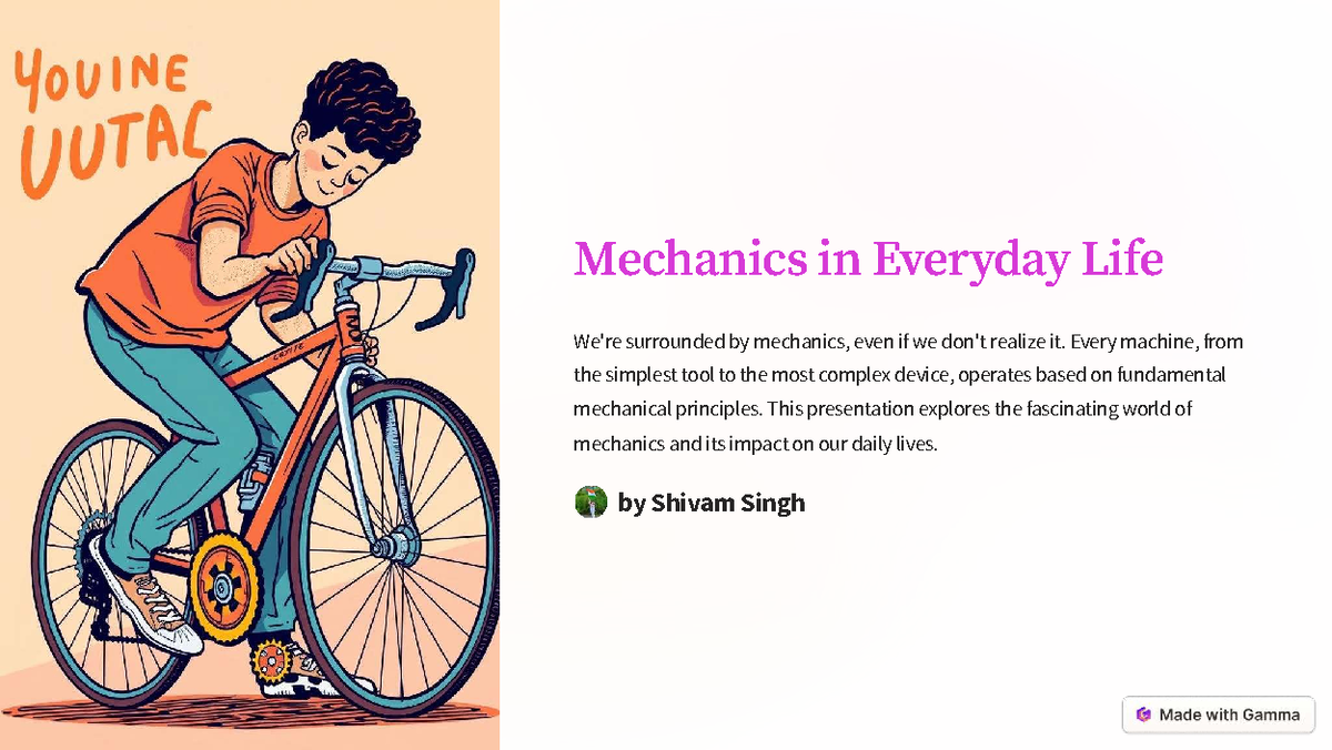 Mechanics in Everyday Life: Understanding Motion and Design - Studocu