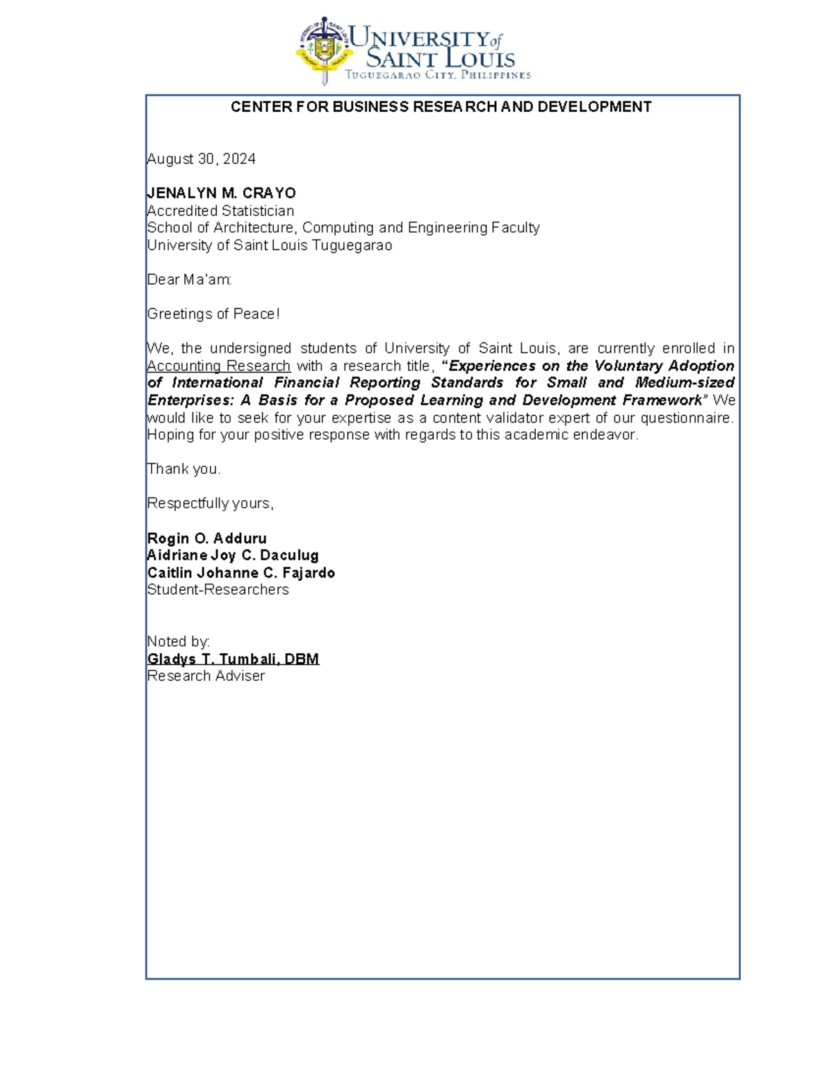CVI-Form-Statistician: Content Validation Request for Research Project ...