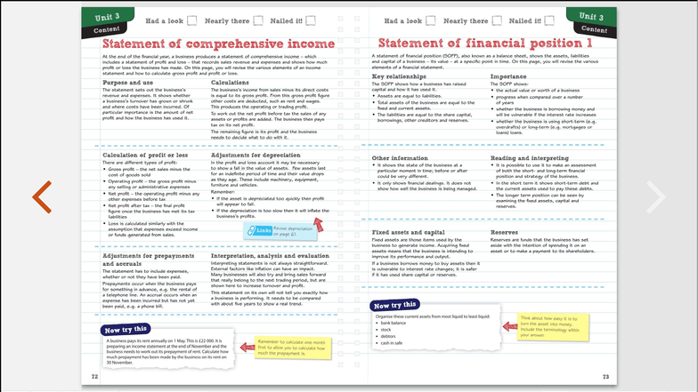 BTEC National Business Unit 3 Revision: Financial Statements Insights ...