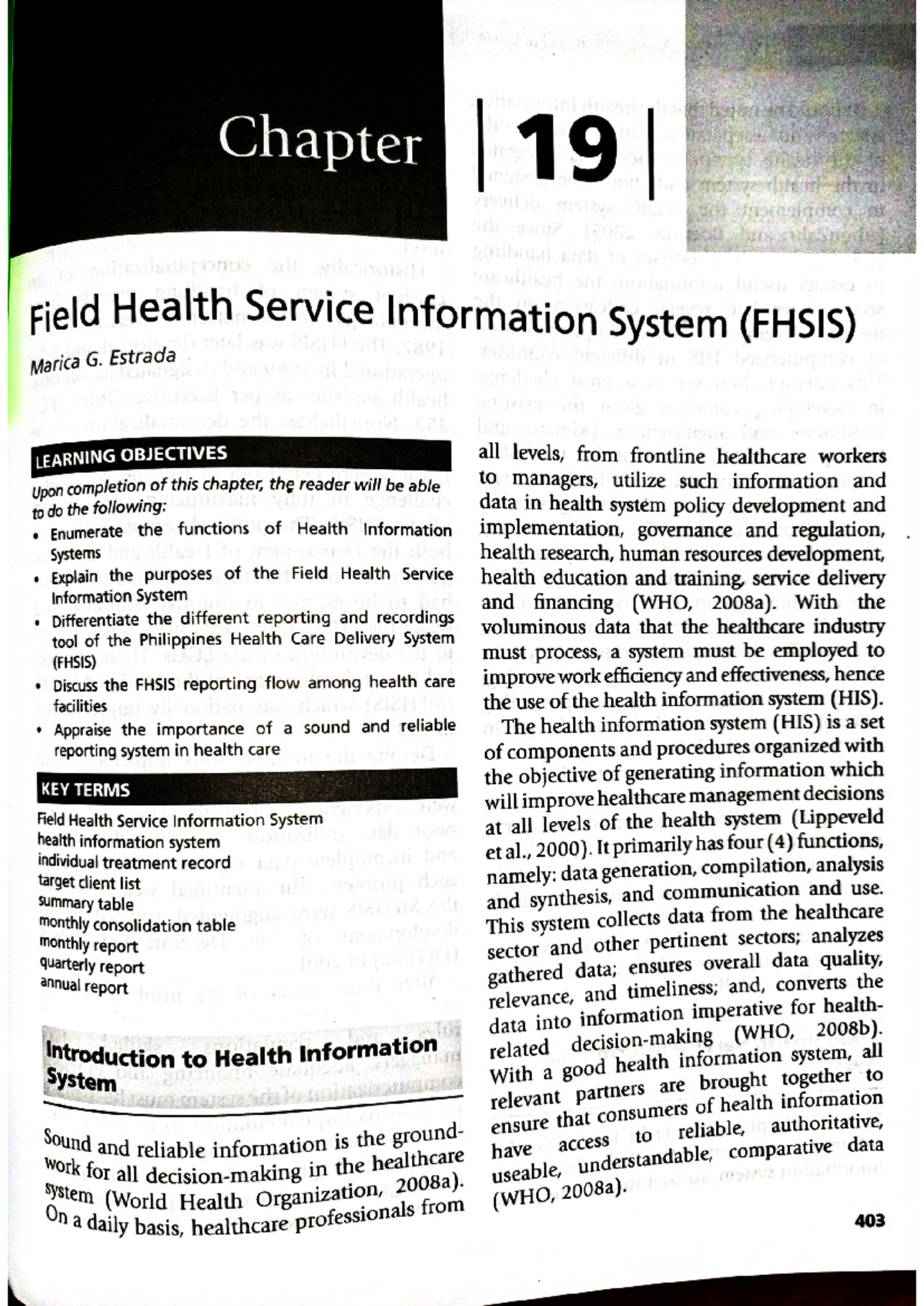 CHN Chapter 19 - Community Health Nursing Overview and Insights - Studocu