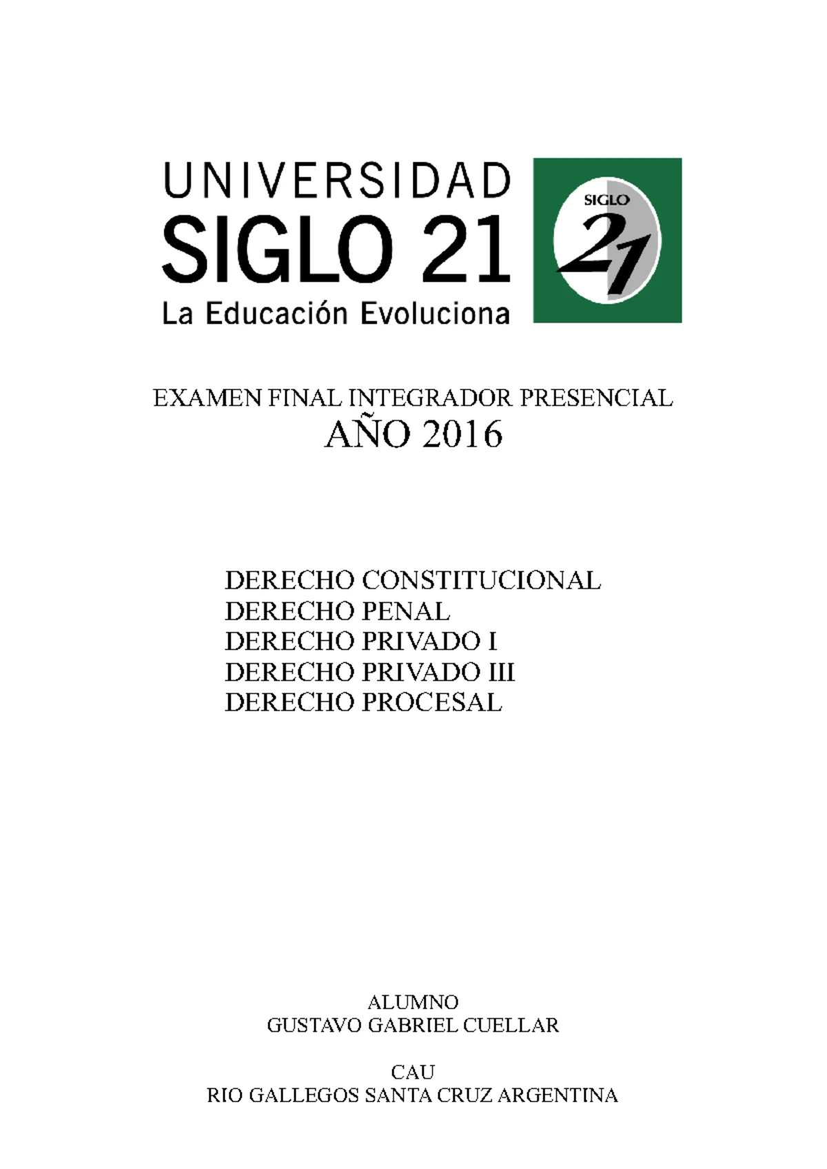 EFIP I (Examen Final Integrador Presencial I) - Guía de Estudio y ...