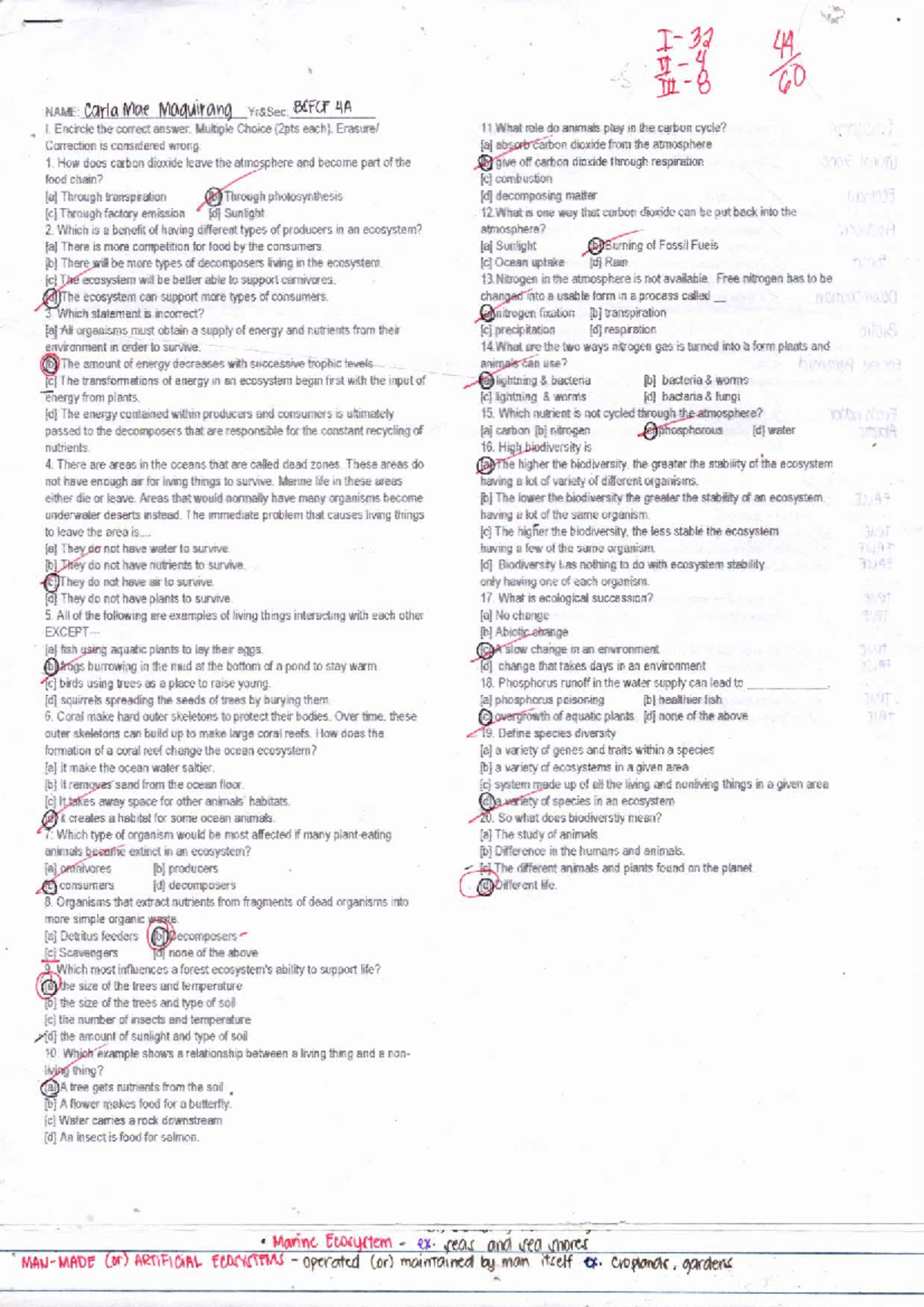 ECE ENVE Quizzes: Ecosystems, Solid Waste, and Disaster Management ...