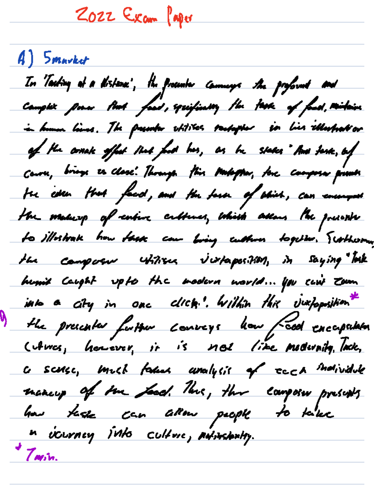 Mod C Practice Paper for English Standard Year 12 - Creative Writing ...