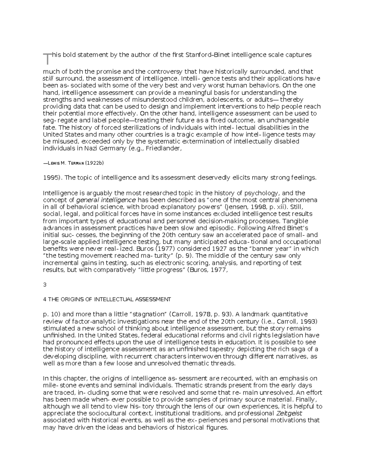The Origins of Intelligence Assessment in Military Psychology: A ...