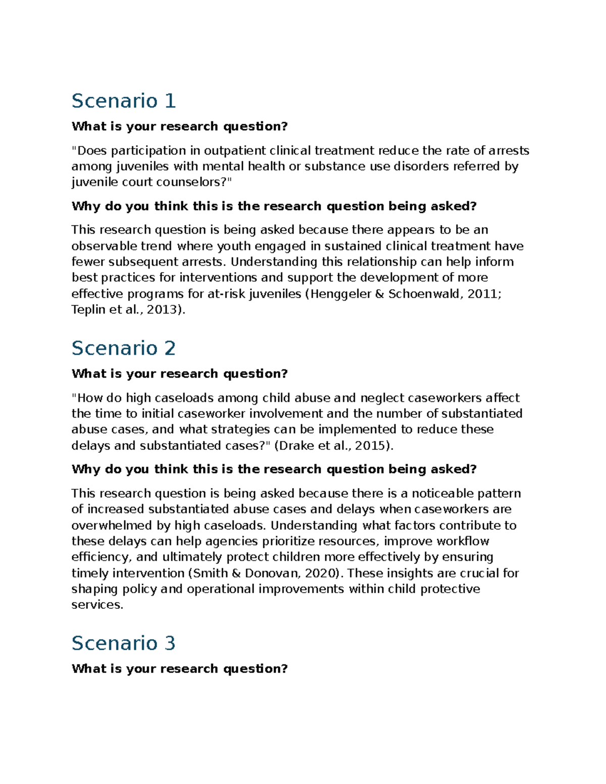 SNHU 2025 Research Questions: Analyzing Key Issues in Social Sciences ...