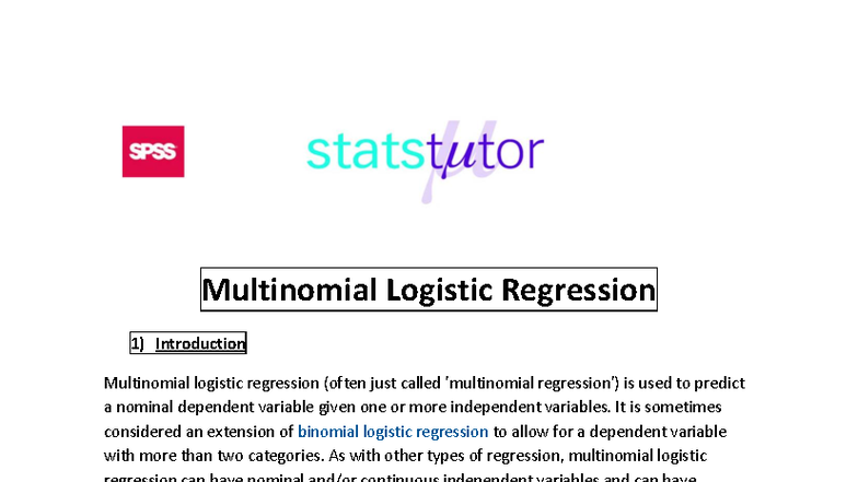 Multinomial Logistic Regression Analysis: Ice Cream Preference Study ...