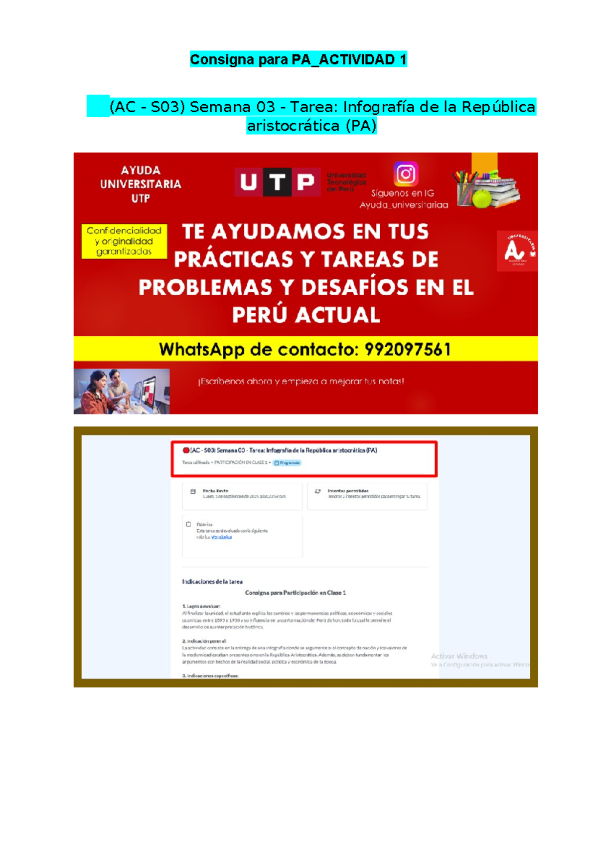 (AC - S03) Semana 03 - Tarea Infografía sobre la República ...