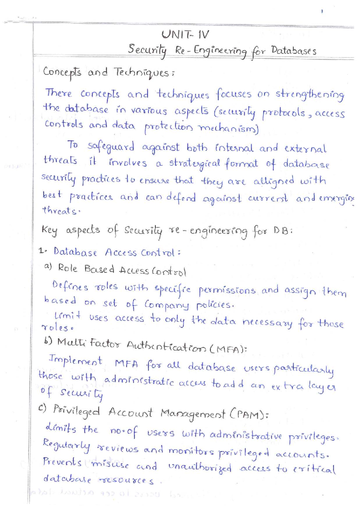 Database Security Best Practices: CDOQQPE Unit 4 WS - Studocu