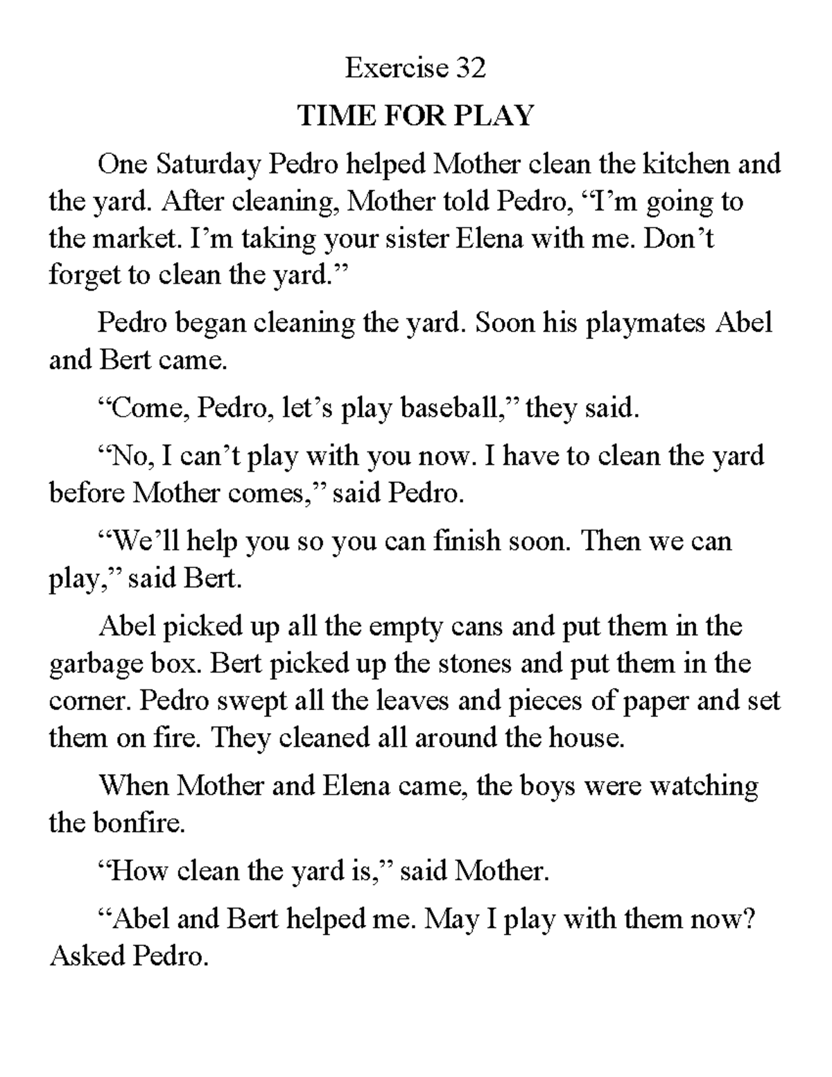 Exercise 32: Reading Comprehension Practice - Studocu