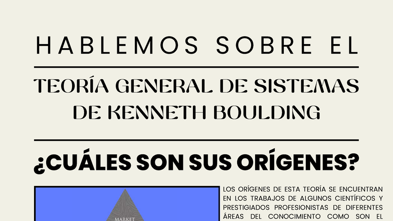 Teoría General de Sistemas de Kenneth Boulding: Orígenes y Aplicaciones ...