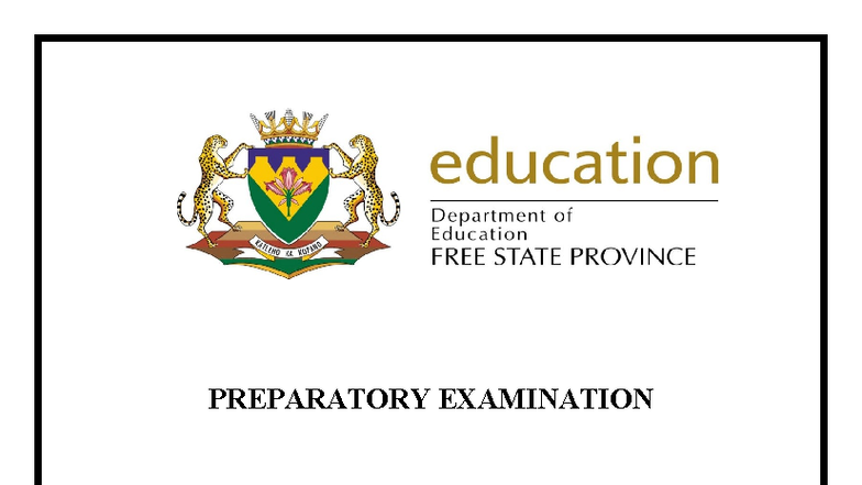 Grade 12 Mathematics P1 Prep Exam - September 2025 - Studocu