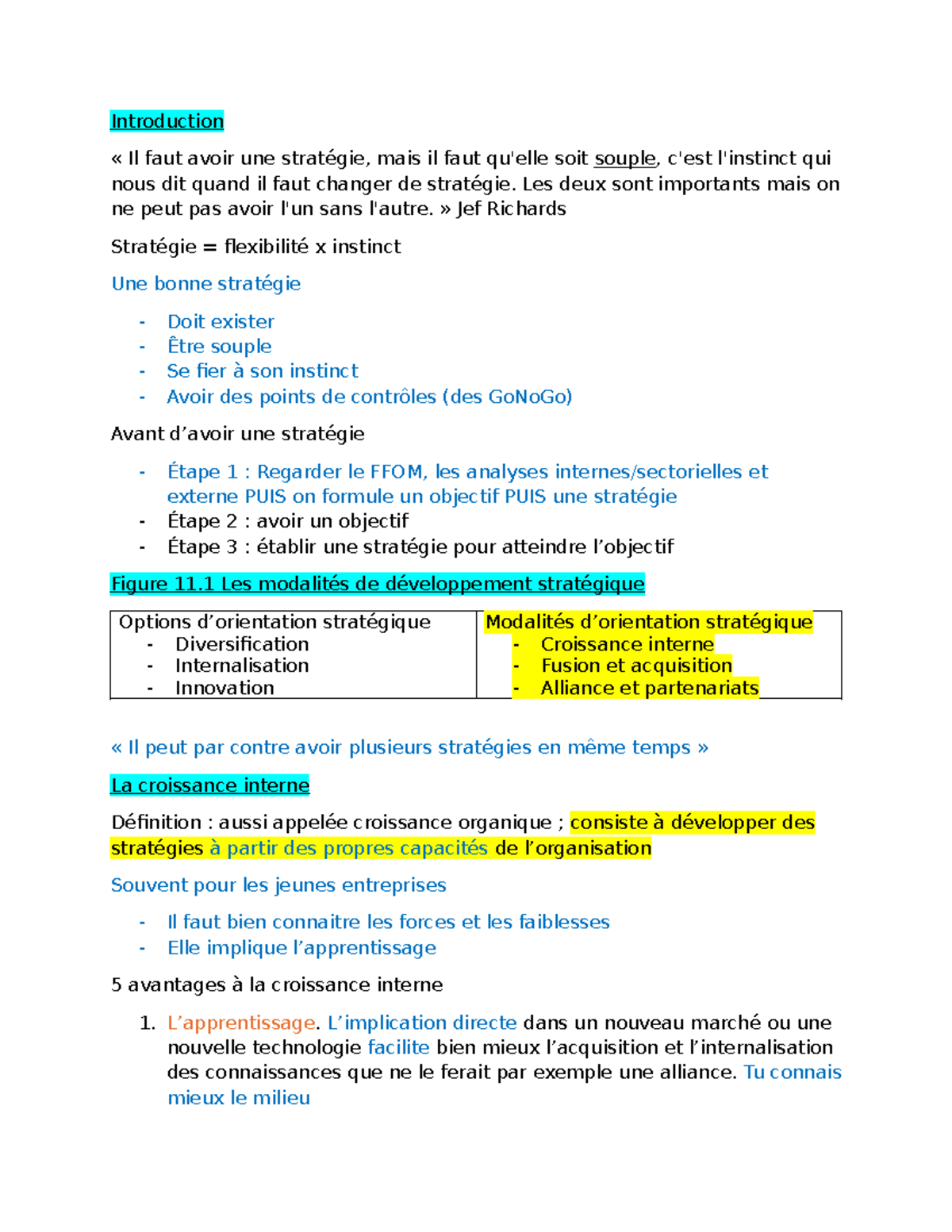 Notes de Cours - Contrôle de Gestion Stratégique (C.10) - Studocu