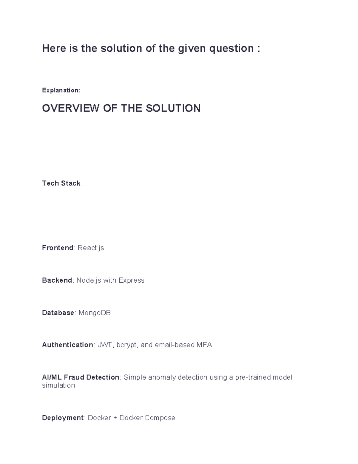 Banking System Project Overview: Tech Stack & Features (CS101) - Studocu