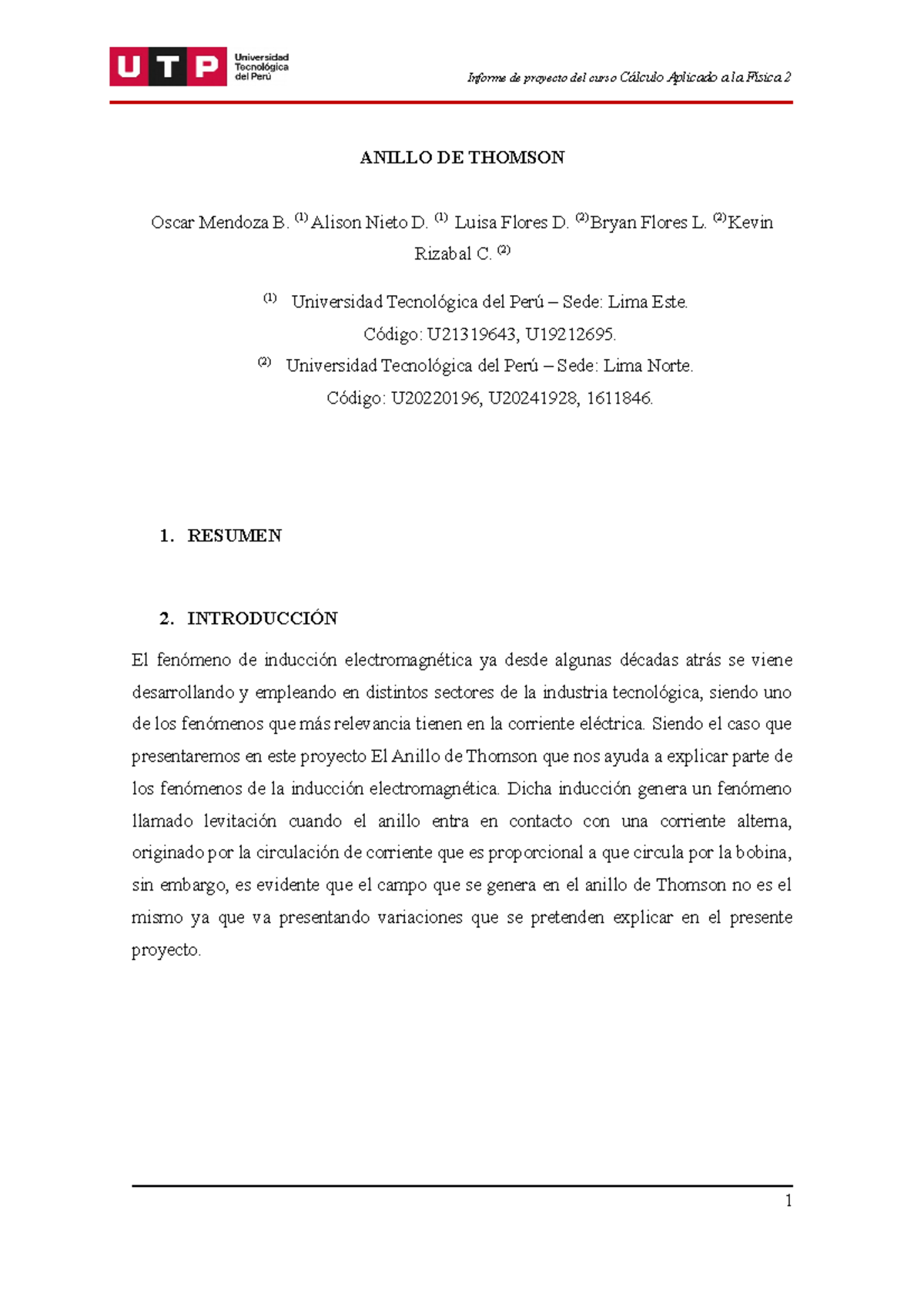 Proyecto final de caf 2 agosto 2021 - ANILLO DE THOMSON Oscar Mendoza B ...
