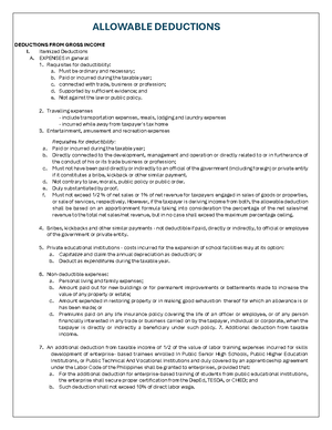Unit IV Income Tax: Understanding Gross Income and Its Components - Studocu