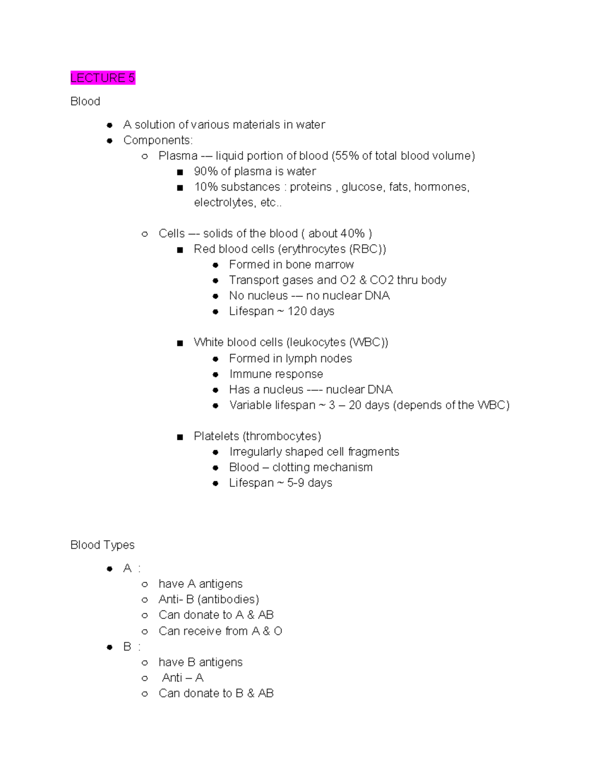 Forensic Science LECTURE: Blood Anatomy, Types & Investigation Methods ...