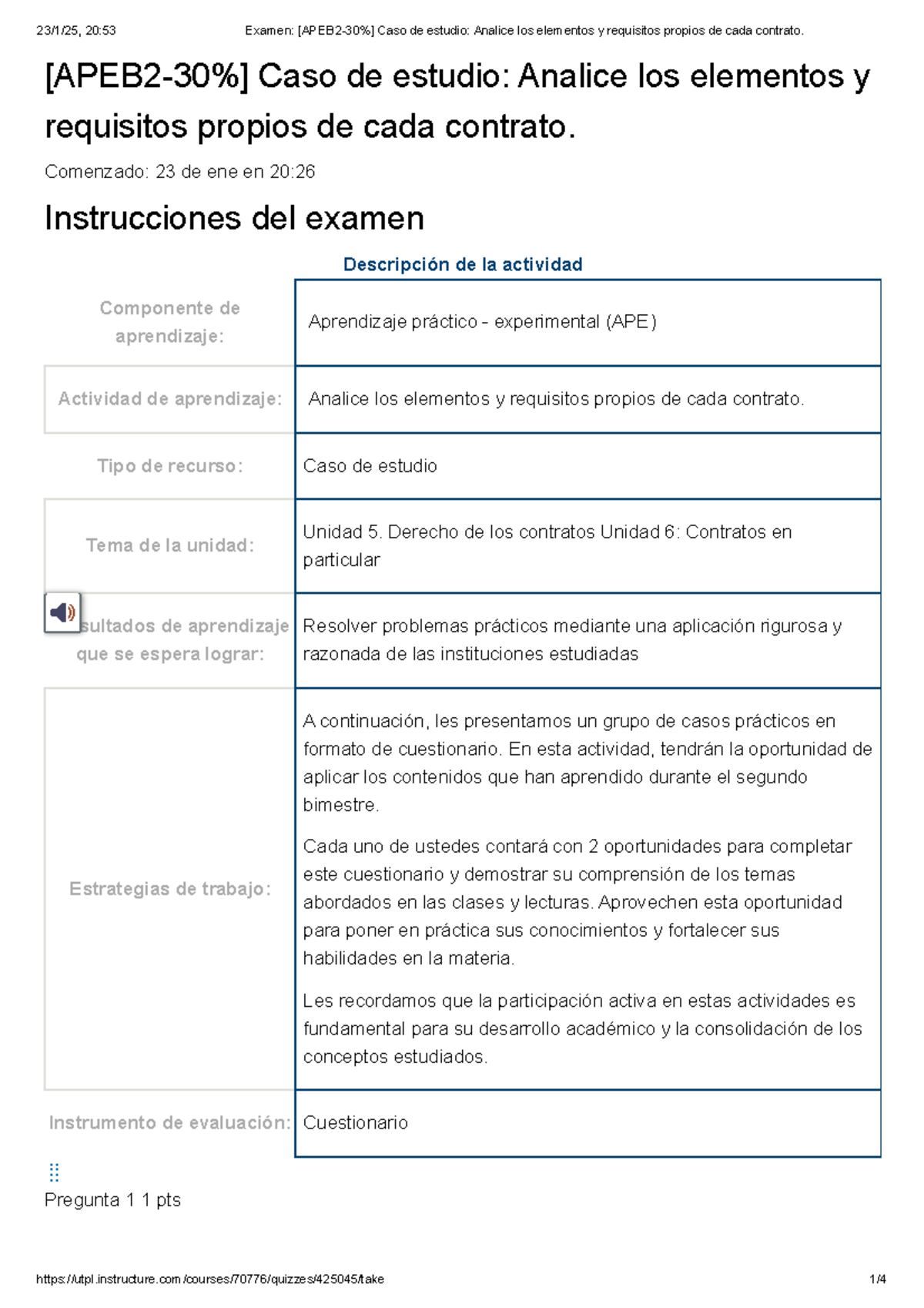 Caso de estudio [APEB 2-30%]: Análisis de Contratos Civiles y Requisitos - Studocu
