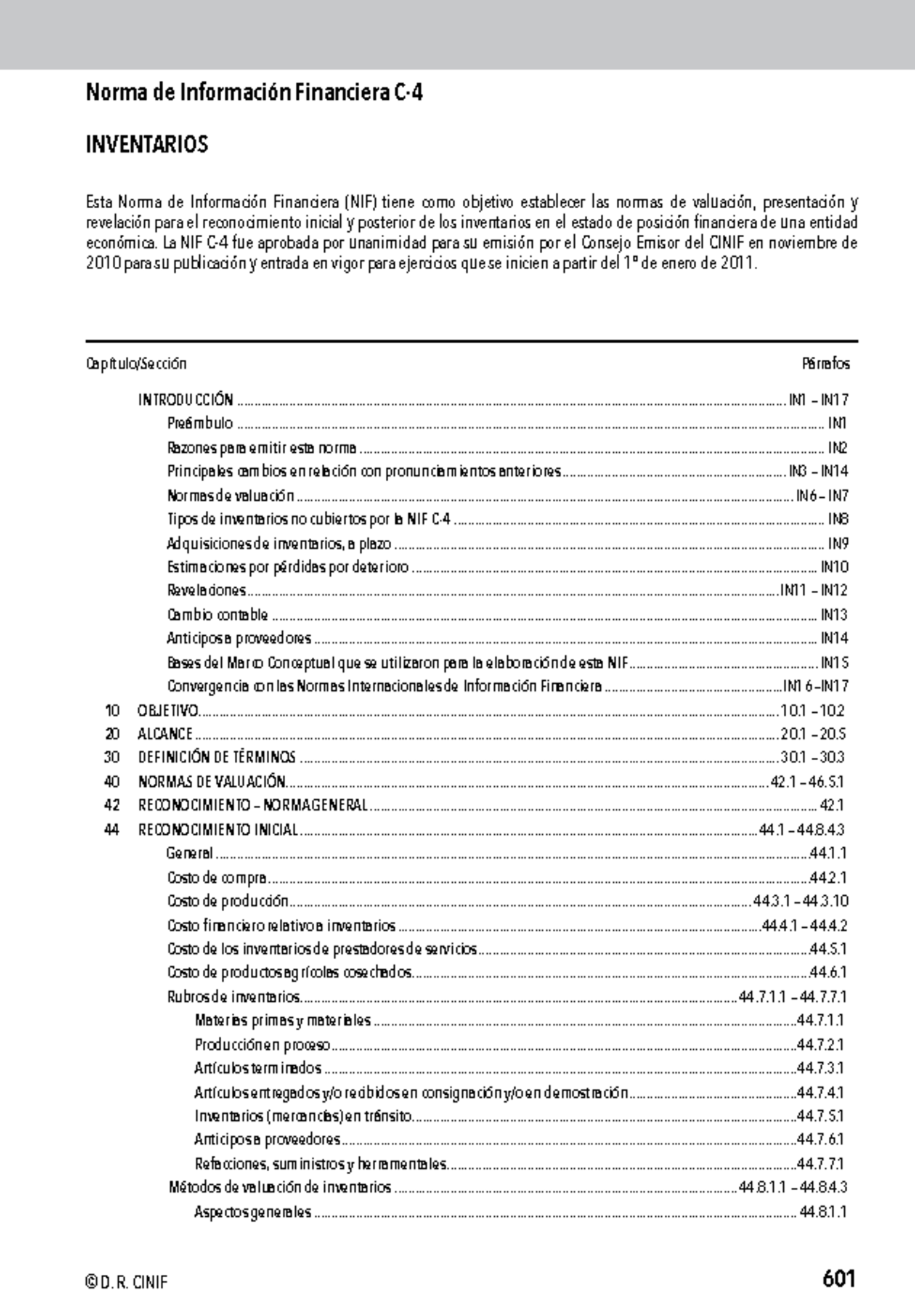 NIF C-4: Normas y Valuación de Inventarios para Estados Financieros ...