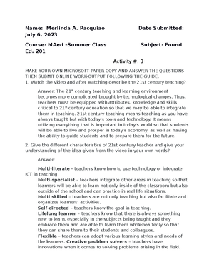 Trends Q2 Module 1 - Trends, Networks and Critical Thinking in the 21st ...