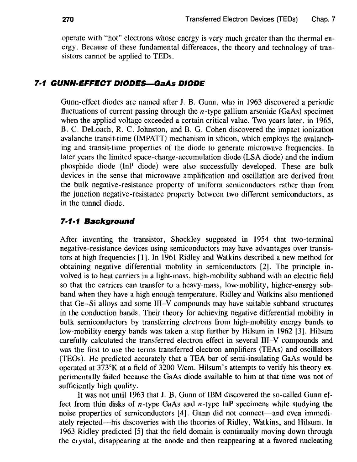 270 TEDs: Understanding Transferred Electron Devices and the Gunn ...