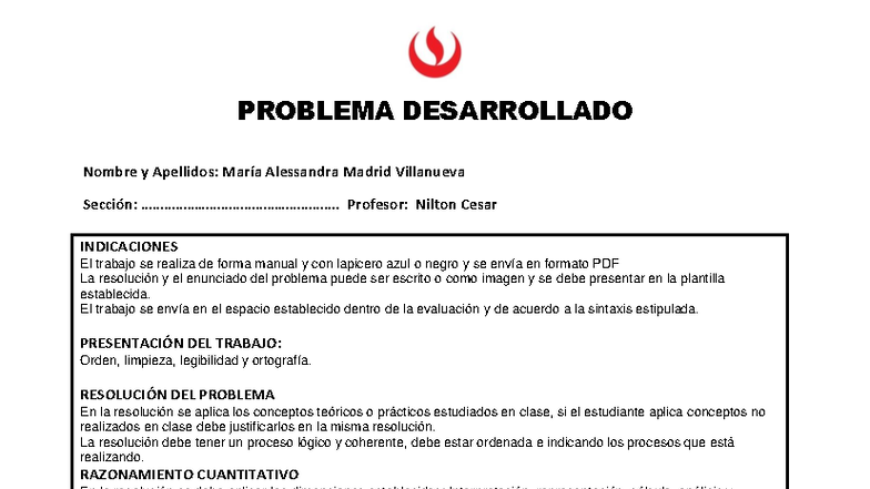 CE84 CÁLCULO 1 EPE INGENIERÍA - Problema Desarrollado de María ...