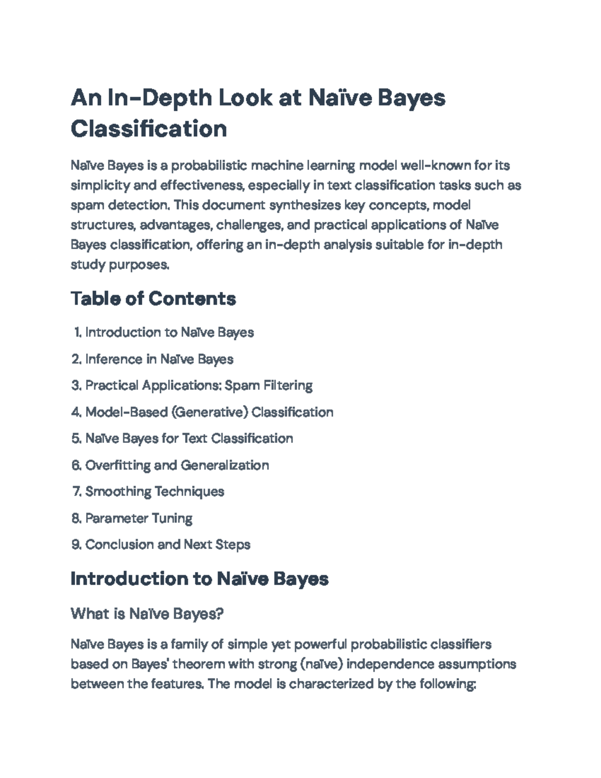 In-Depth Analysis of Naïve Bayes Classification Techniques - An In ...
